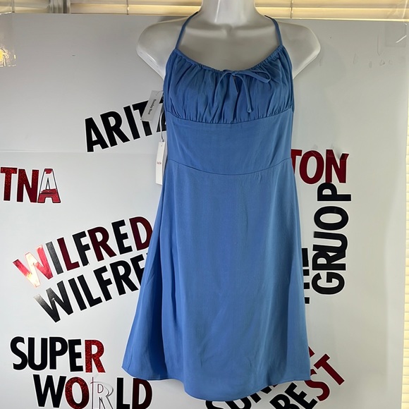Sunday Best | Dresses | Aritzia Color Azurine Blue Delilah Mini Dress ...